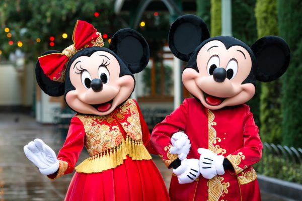 Mickey Mouse and Minnie Mouse Kick Off Lunar New Year in Designer ...