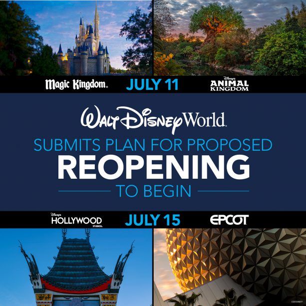 Disney Resort Reopenings and More Details Released - The Castle Run