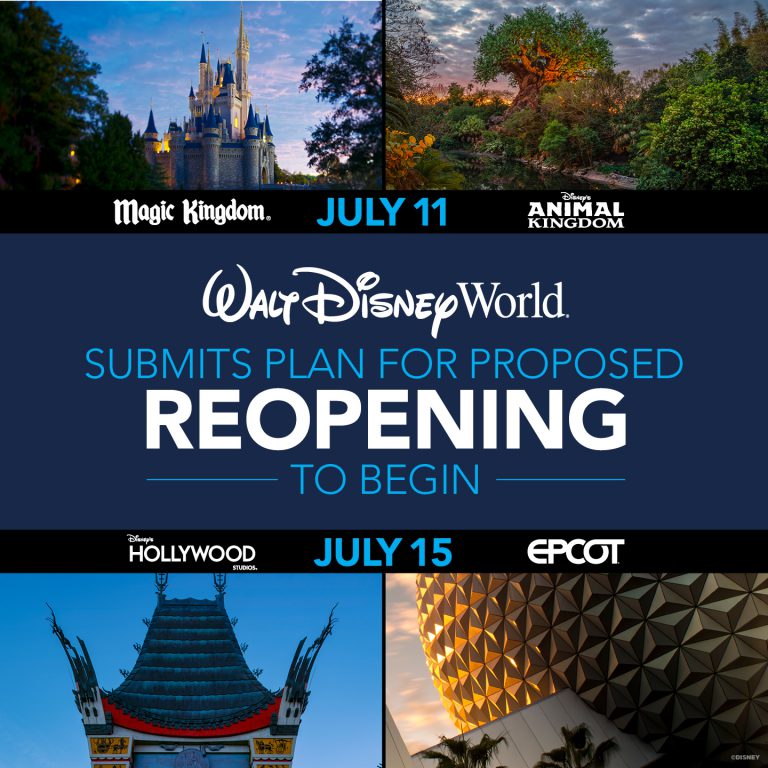 Disney Resort Reopenings and More Details Released - The Castle Run