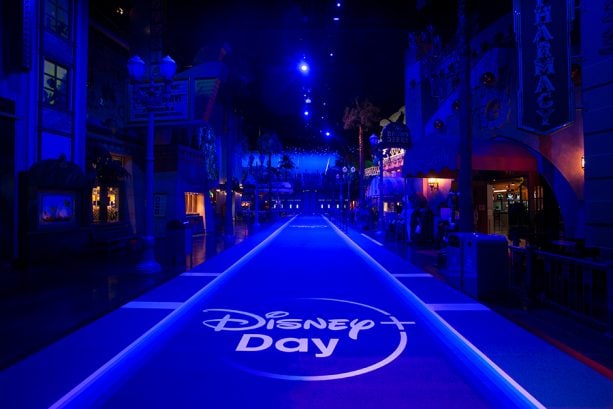 Disney Castles, Icons Glow Disney+ Blue as Disney Rolls Out Blue Carpet ...