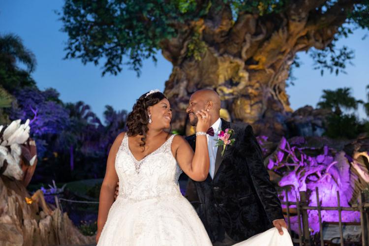 One Couple’s Lion King Inspired Disney Wedding Inside Disney’s Animal ...