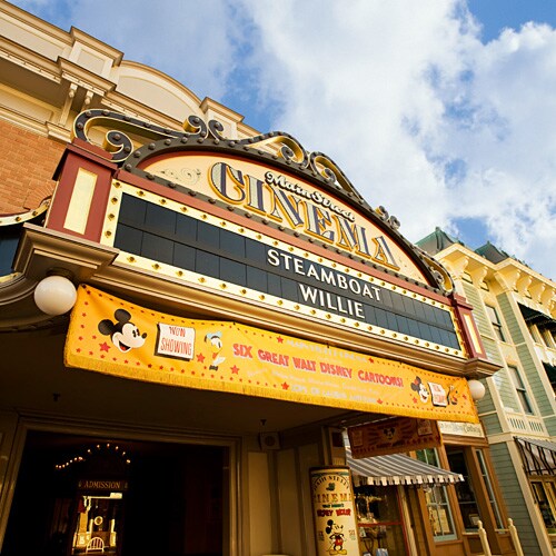 Disneyland Main Street Sign