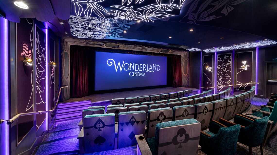 Wonderland Cinema Aboard Your Disney Cruise | Disney Cruise Line