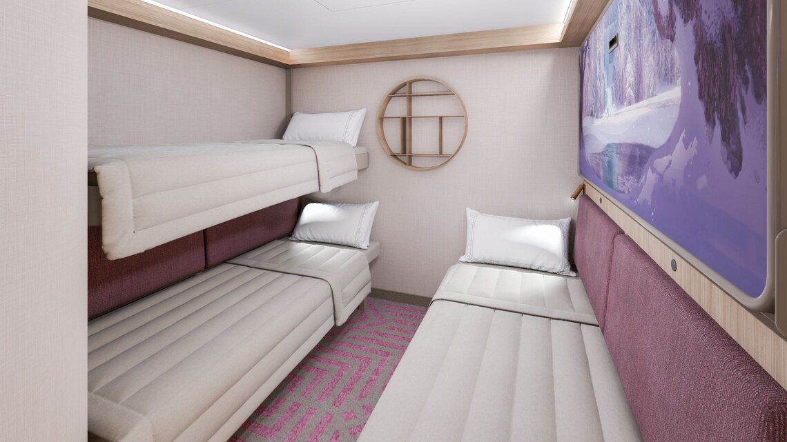 Inside Cruise Ship Room