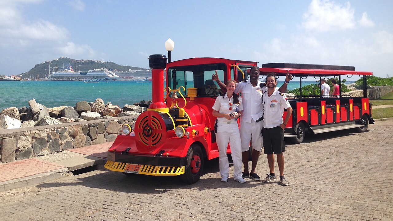 Explore Old Town Philipsburg by Trolley Train | Disney Cruise Line