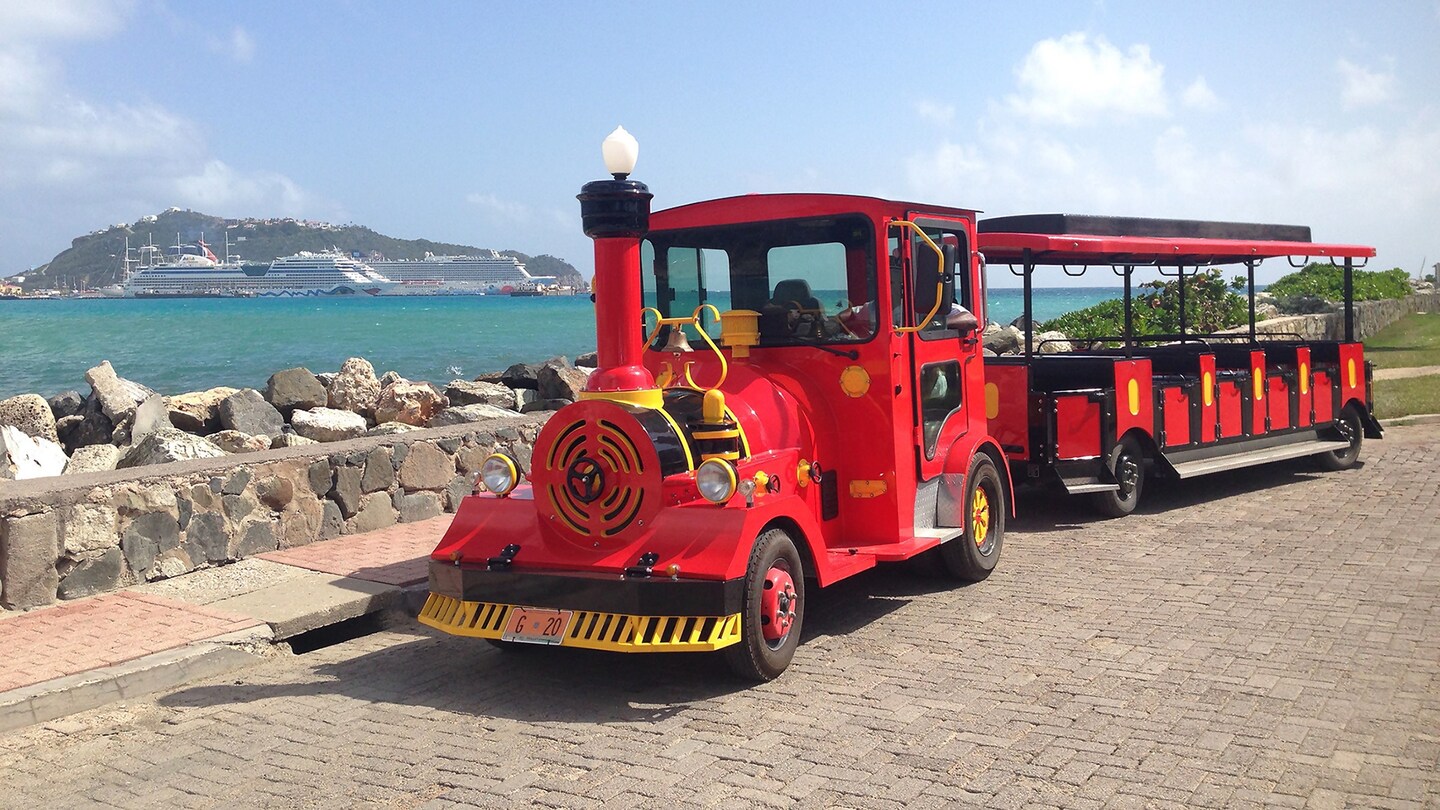 Explore Old Town Philipsburg by Trolley Train | Disney Cruise Line