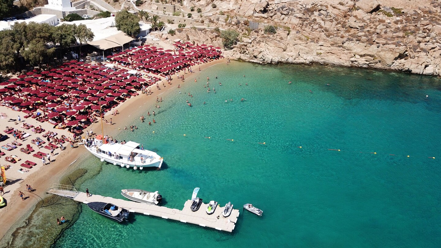 Relaxing Day Trip to Super Paradise Beach, Greece | Port Adventures ...