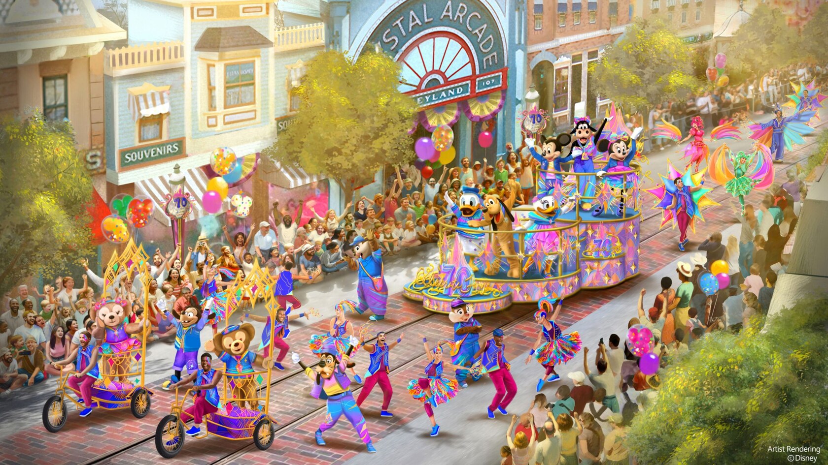 Mickey and Friends Celebrate Happy Cavalcade | Entertainment ...