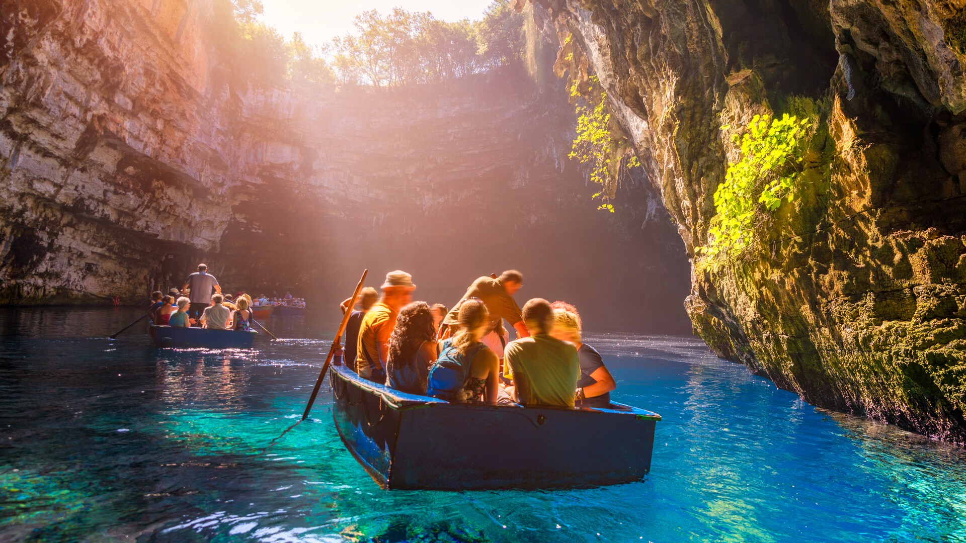 Agios Andreas Monastery and Melissani Cave, Kefalonia, Greece | Disney ...